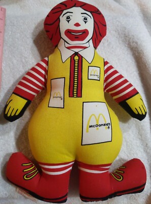 Vtg Ronald McDonald Stuffed Plush 1984 12" | eBay