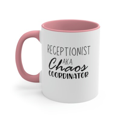 Novelty mug Chaos Coordinator Funny cup receptionist work friend gift ...