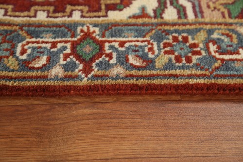 Red Traditional Handmade 8' Runner Rug Wool 3x8 ft for Hallway Oriental ...
