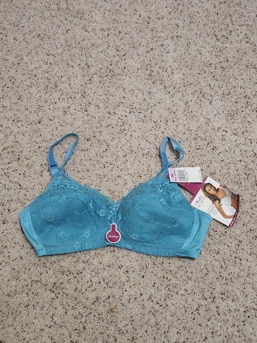 New W/Tags Playtex Secrets Teal Bra #4023 Size 36D Wirefree Jasmine ...