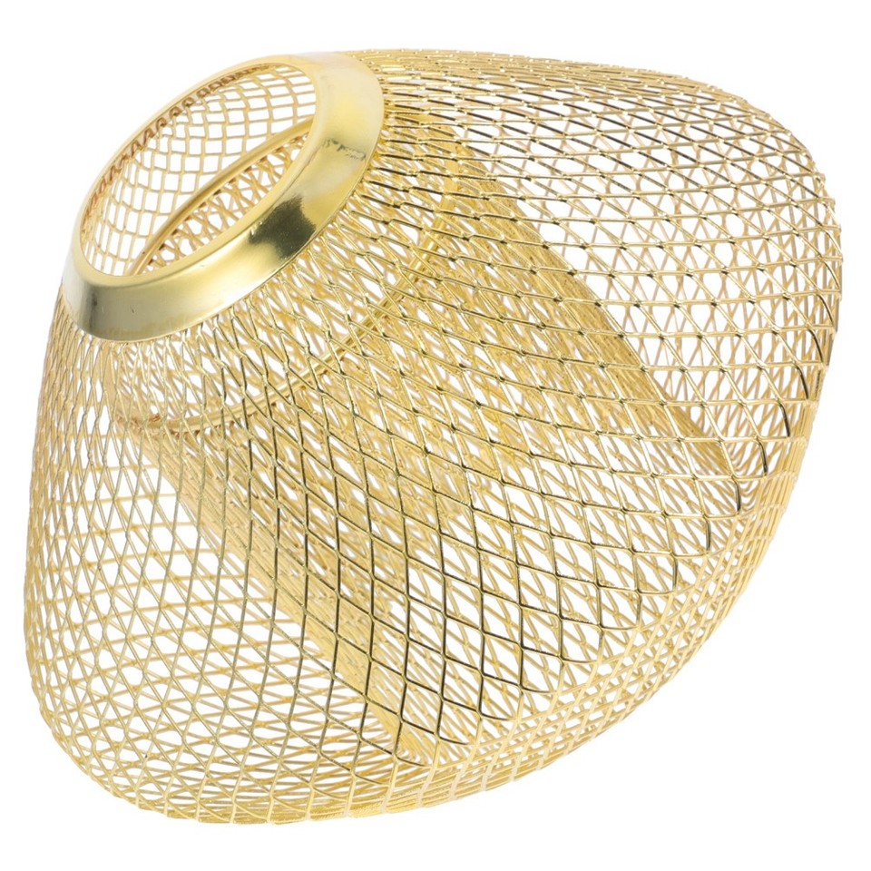 Double Layer Iron Wire Lamp Shade Lamp Cover Iron Mesh Lampshade Metal ...