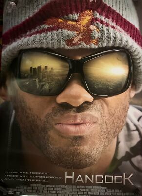 HANCOCK MOVIE POSTER 27x40, ORIGINAL, 2-SIDED | eBay