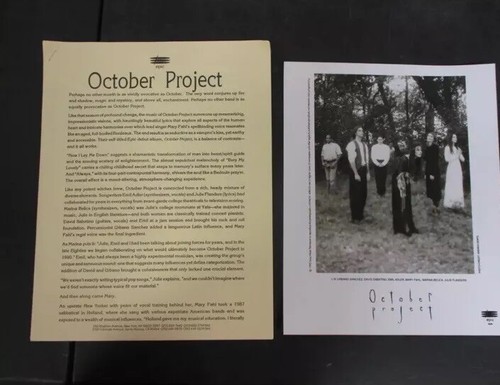 October Project Press Kit -RARE - FREE SHIPPING - You Won’t Find This ...