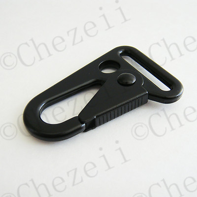 HK Style H&K Black Steel Sling Clip Snap Hook 1" Webbing Rifle ...