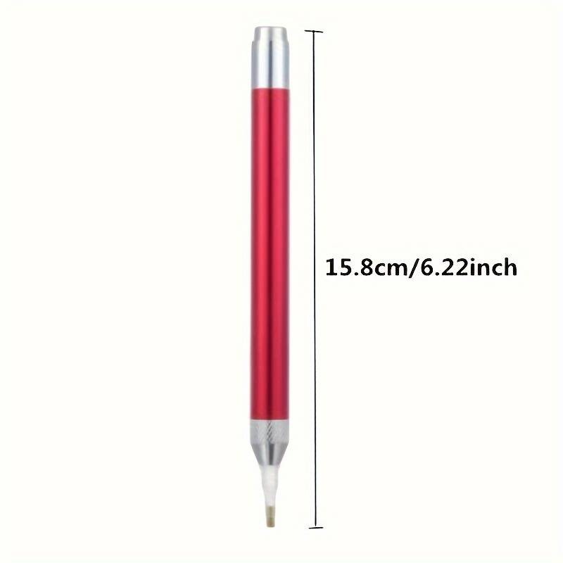 💎Diamond Painting Stift mit Licht Lupe & 6 Aufsätzen Zubehör Diamant ...