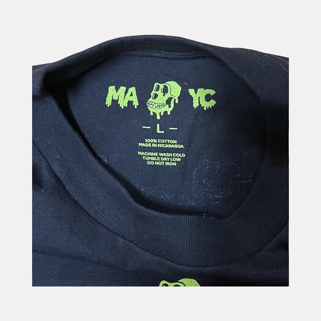Rare Mutant Ape Yacht Club MAYC SLIME Black T SHIRT S… - Gem
