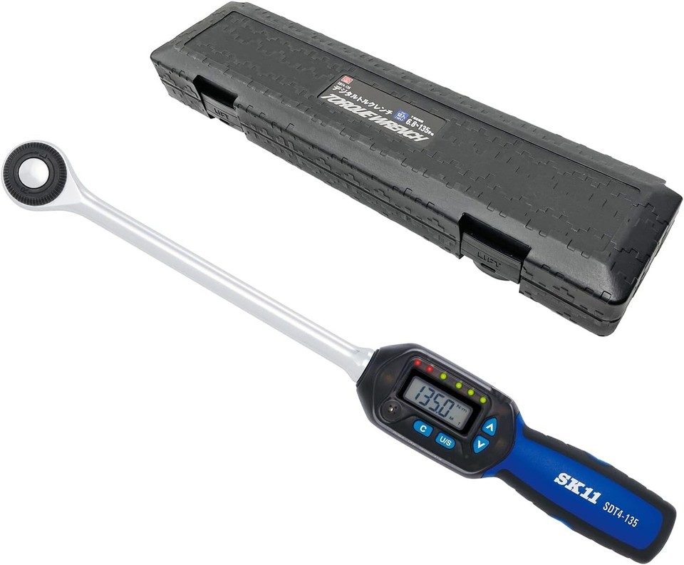 SK11 Digital Torque Wrench 12.7mm (insertion angle 12.7mm) 6.8~135N-m ...
