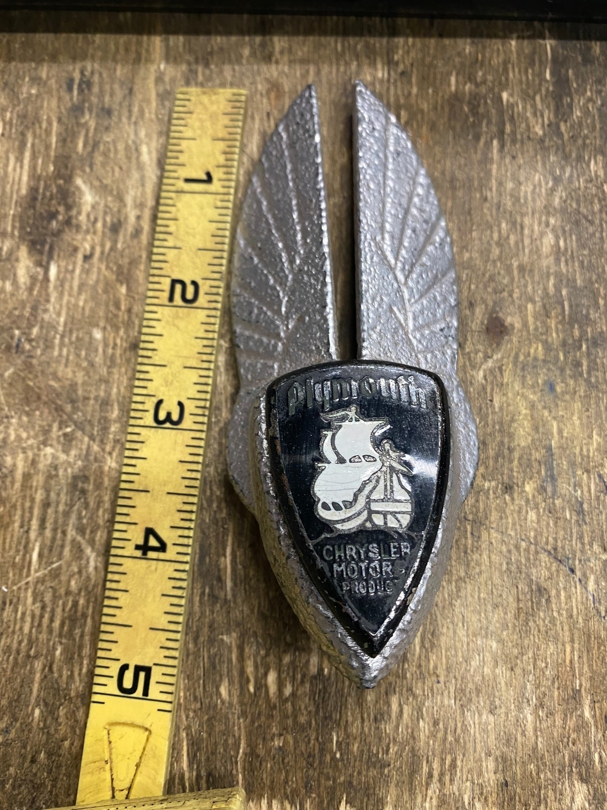 1934-1935-1936 Plymouth Hood Emblem Auto Car Truck Radiator Vtg OEM ...