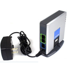 Spa3000 Unlocked Linksys Internet Phone Adapter VoIP Gateway PSTN 1 FXO ...