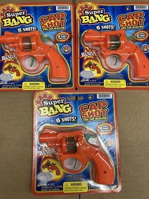 (x3) Cap Shot, Ring Cap Blaster, Super Bank, 8 Shots!, Uses 8 Shot Ring ...