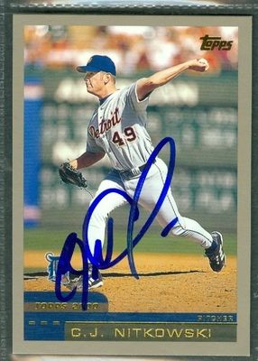 C.J. Nitkowski Baseball Auto 2000 Topps '00 Signature Autograph Signed ...