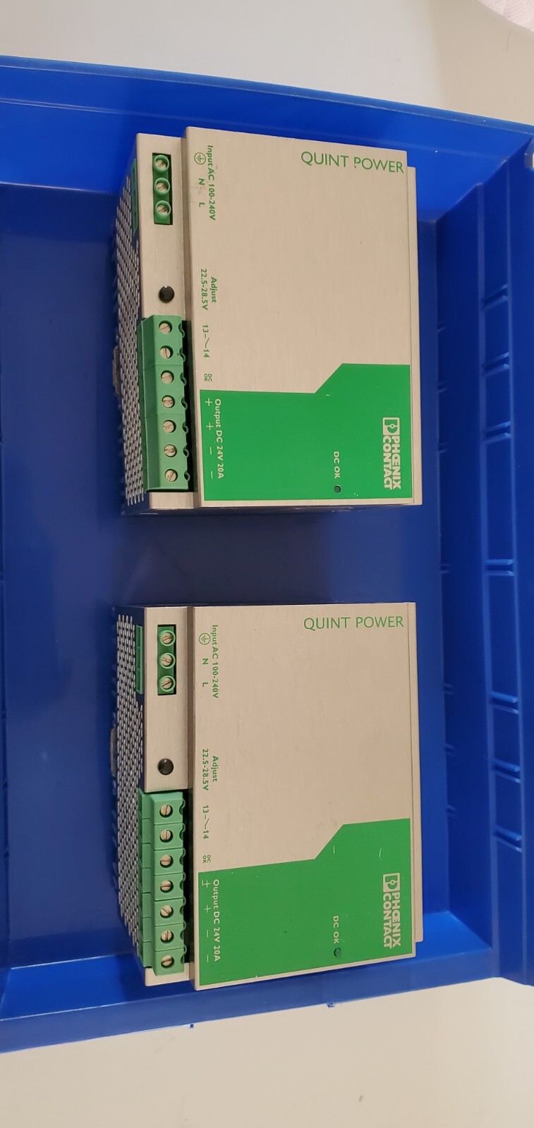 Lot(2) - Phoenix Contact QUINT-PS-100-240AC/24DC/20A Power Supply ...