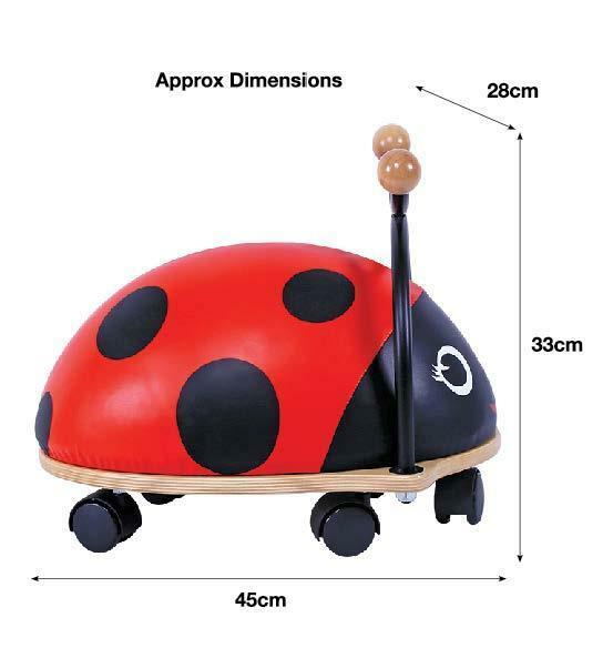 Ride on Ladybug Lady Bug Beetle Kids Childrens Along Toy Toddler ...
