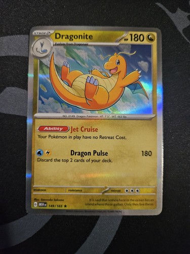 Pokemon 151 English Dragonite 149/165 Holo Rare NM | eBay