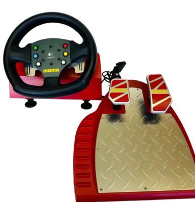 Logitech Wingman Momo Force Leather Wheel & Pedals Spare Power Cord ...