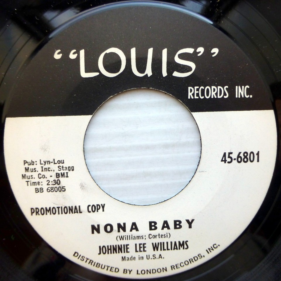 JOHNNIE LEE WILLIAMS r&b dancefloor LOUIS 45 promo TEACH ME HOW ~NONA ...
