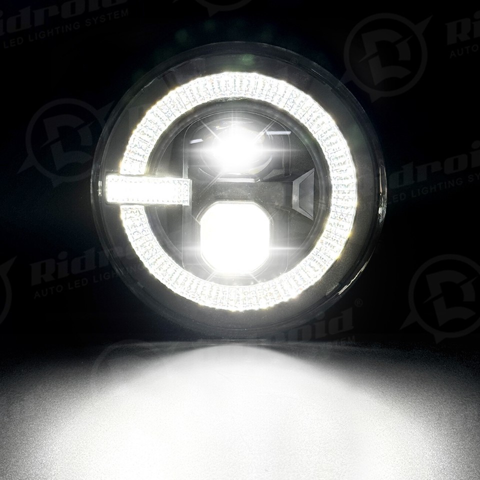 Pair 7inch Round Led Headlights For TOYOTA LAND CRUISER FJ40 FJ60 J80 ...