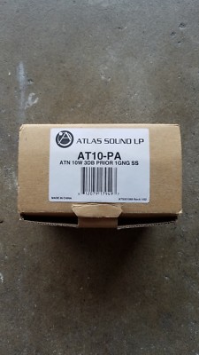 ATLAS SOUND AT10-PA VOLUME CONTROL (PAGE OVERRIDE FEATURE) | eBay