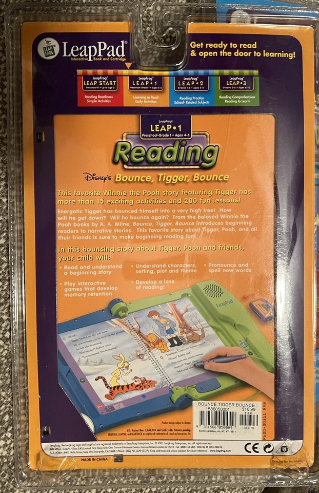 Leap Pad Leap Frog Leap Start Disney’s Bounce Tigger Bounce Reading ...