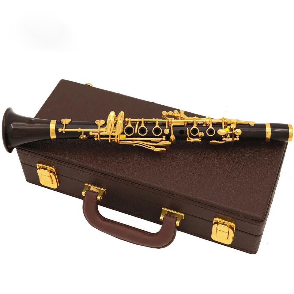 Professional Eb 18 Key Ebony Clarinet Gold Plated Keys E fFat Sweet ...