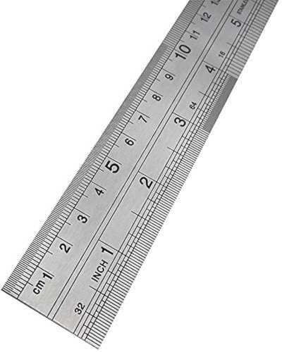 ONE METRE Ruler Stainless Steel 1M Long Metal 40" Measure Rule/Meter ...
