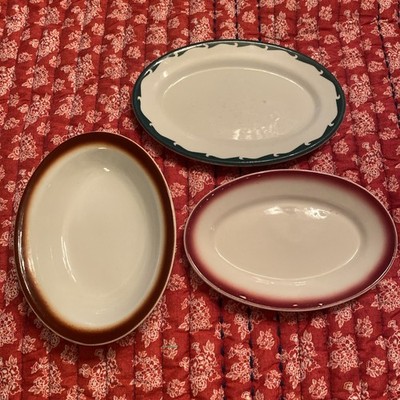 VTG Resturant Ware Bowl,2 Small Platters, Walker,Homer Laughlin ...