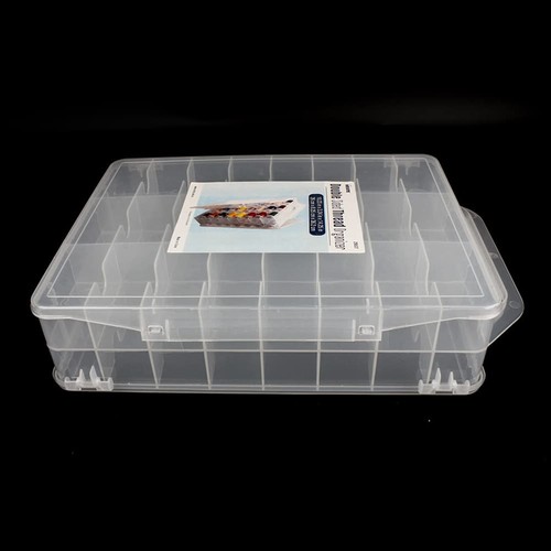 46 Grids Sewing Organizer, Double Sided Thread Box Storage, Portable ...