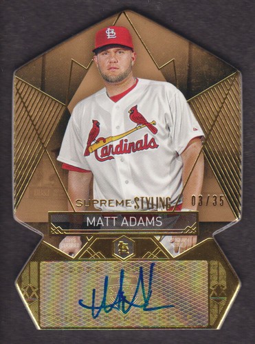 2014 Topps Supreme Baseball Styling Autograph Sepia #SS-MA Matt Adams ...