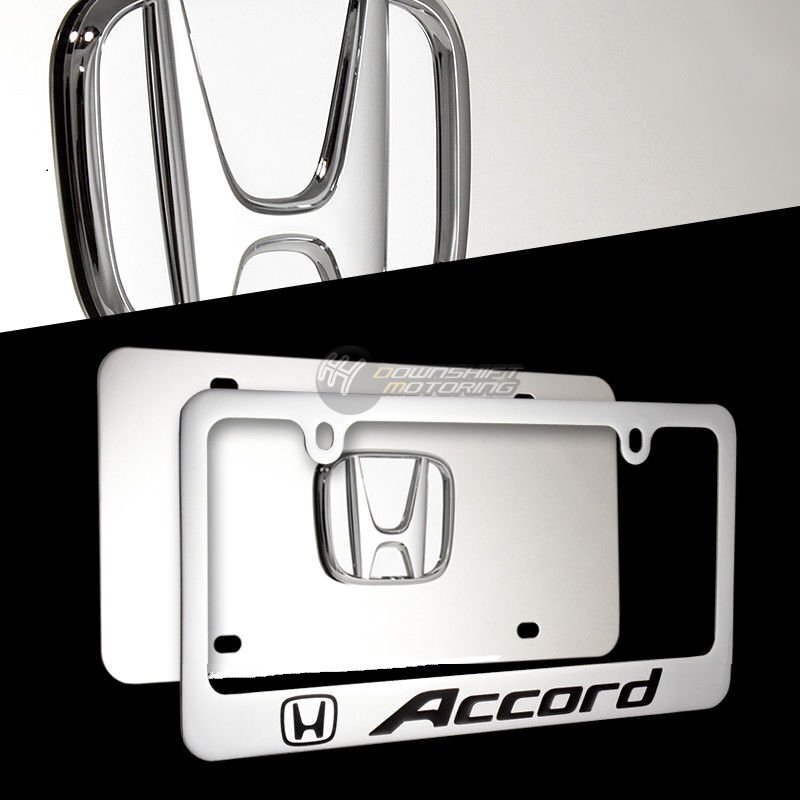 Honda Accord License Plate Frame Honda Accord Black Simulated Carbon