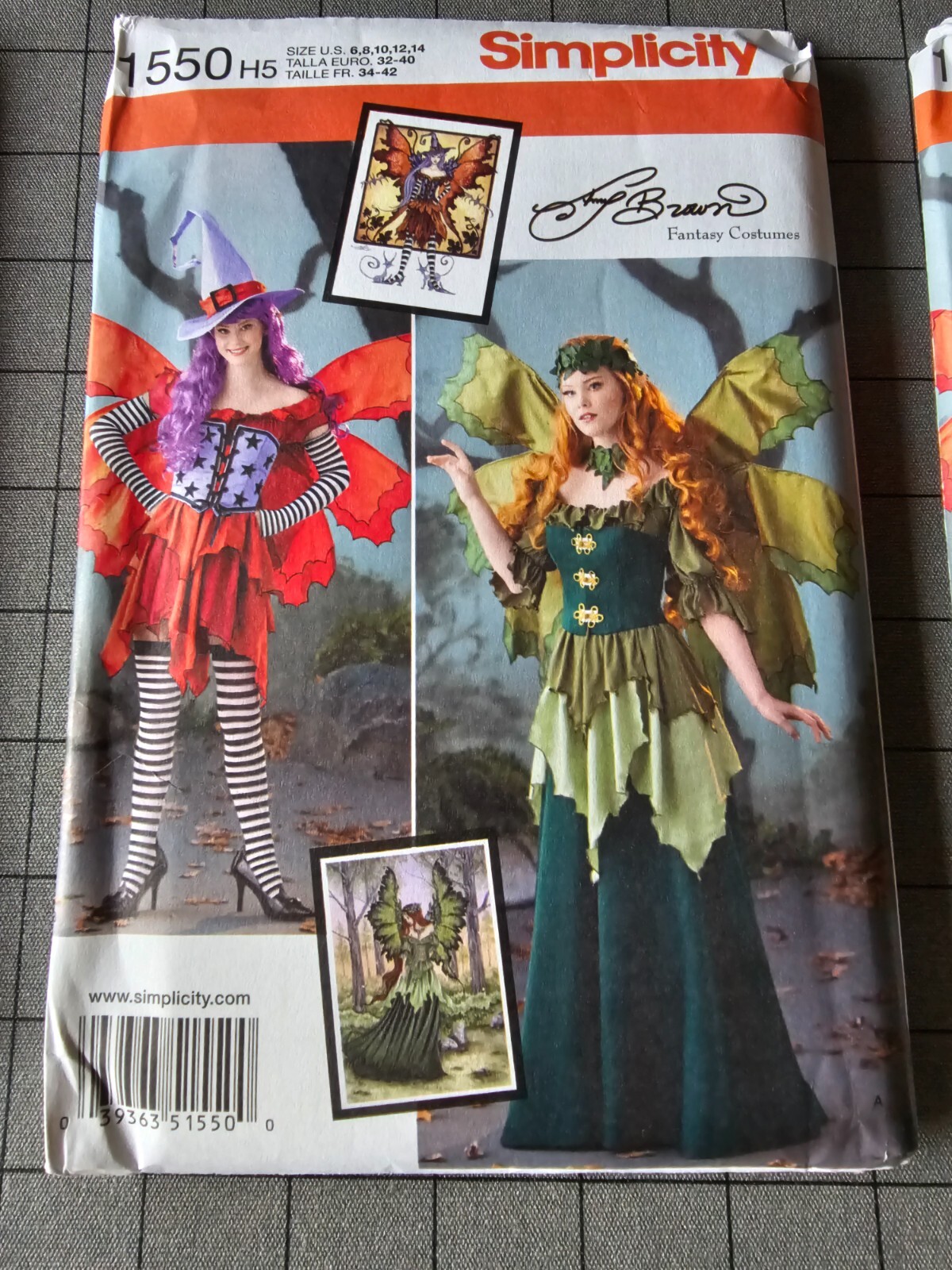 Simplicity 1550 Amy Brown Fantasy Renaissance Fairy Costume Pattern ...