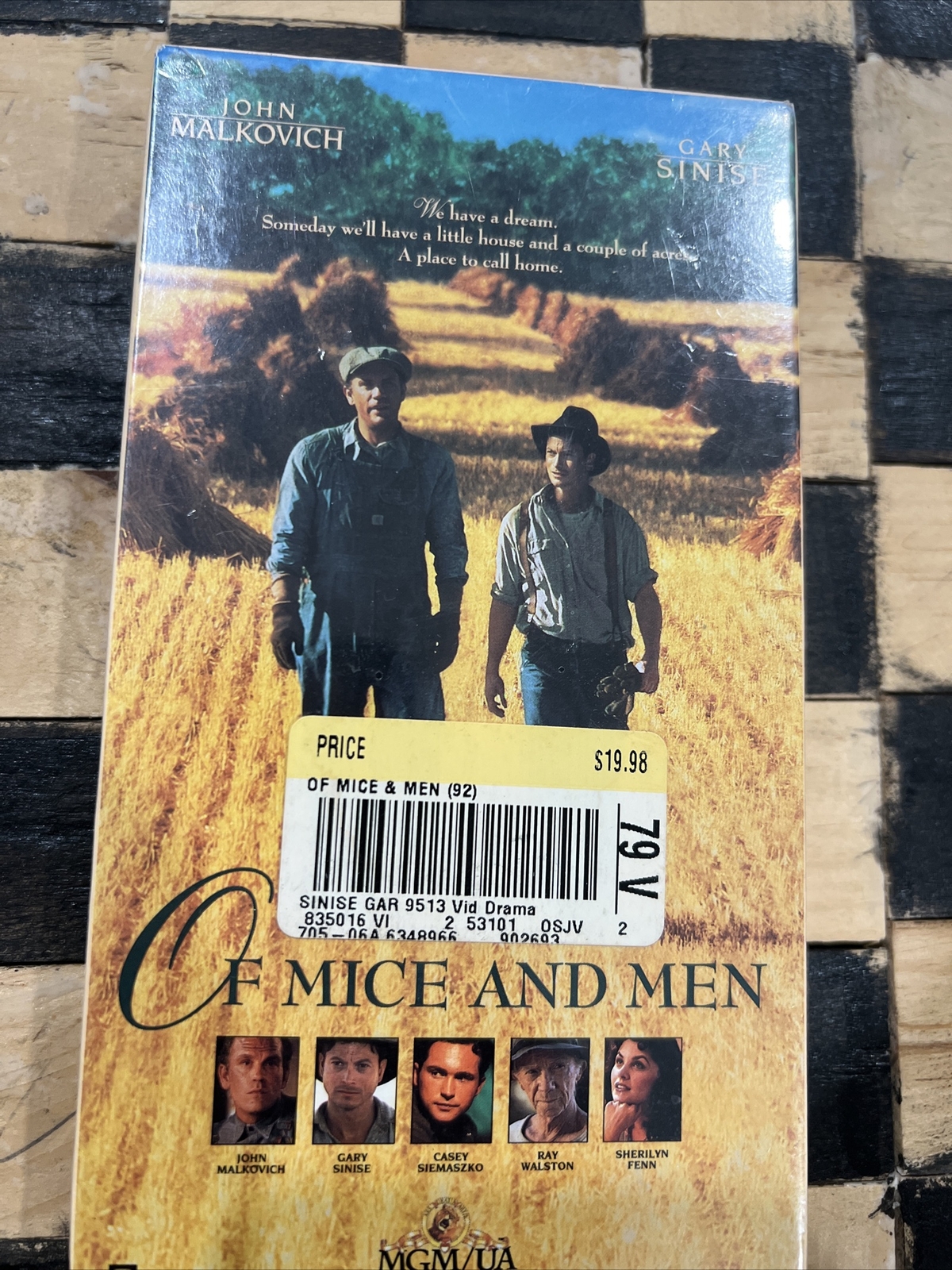 Of Mice And Men VHS 1992 Gary Sinise John Malkovich Vintage Drama Film ...