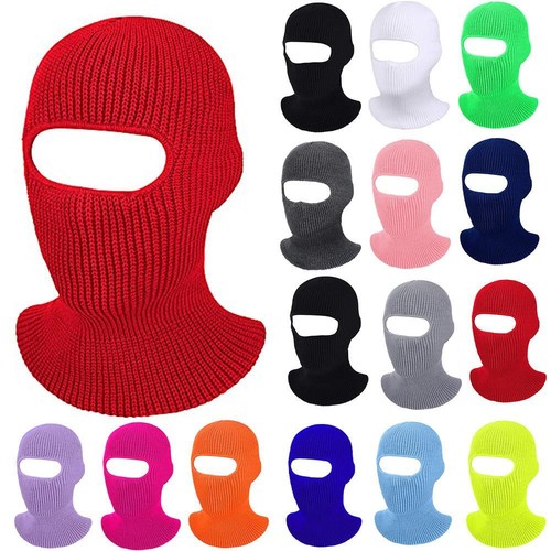 1 Hole Full Face Mask Ski Winter Balaclava Beanie Tactical Hat Bandana ...