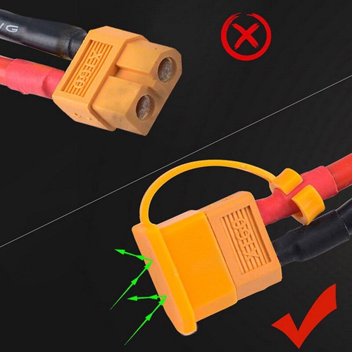 10Pcs XT60 Plug Terminal Insulated Protective Cover Caps Case For Lipo ...