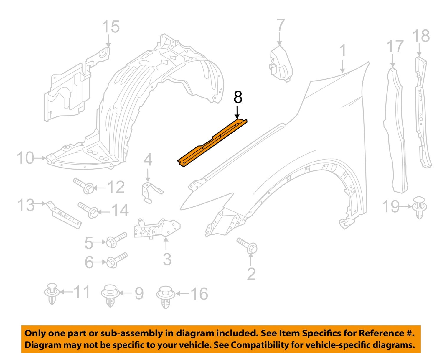 MAZDA OEM 17-19 CX-5 Fender Fender Components-Fender Ledge Cvr Left ...