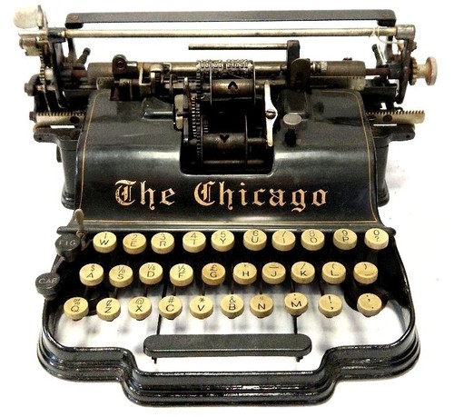 Antique 1898 THE CHICAGO Antique and Rare Typewriter Typewriter | eBay