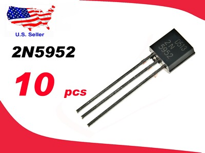 2N5952 (10 pcs) TO-92 N-Channel RF Amplifier Transistor - Free & Fast ...