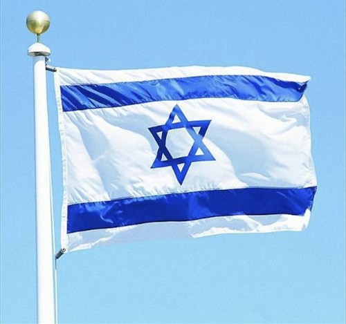 Israel Flag 3X5 Feet Indoor and Outdoor Vivid Color Fade Proof Brass ...