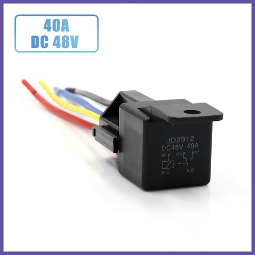 3pcs JD-2912 5 Pin DC 48V 40A Universal Fuse Relay Switch Power with ...