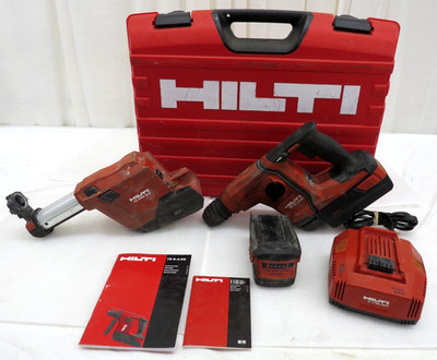 Hilti TE6-A36 36V Rotary Hammer Drill w/ TE-DRS-6-A, 2x Batt., Charger ...