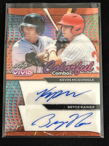 2024 Leaf Vivid - Colorful Combos Duos Kevin McGonigle, Bryce Rainer ...