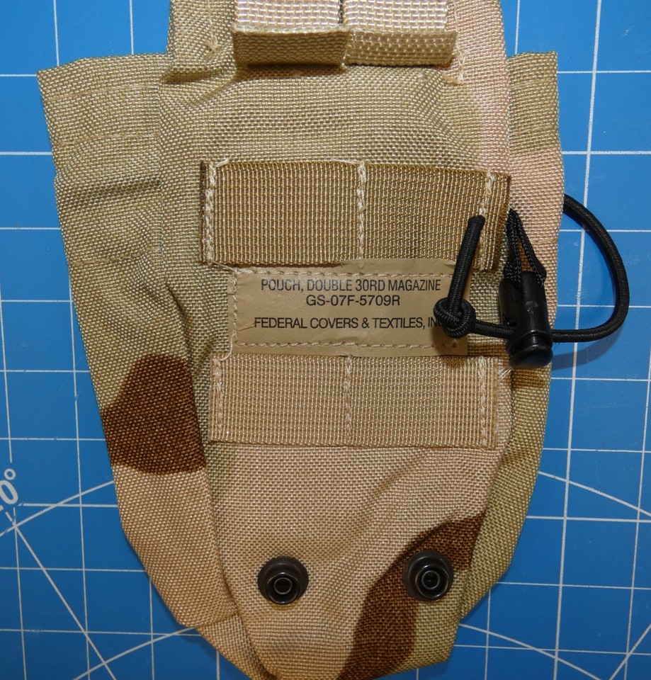 Rare Type 1 Desert Camo Molle II Double Magazine Pouch (Fed Covers ...