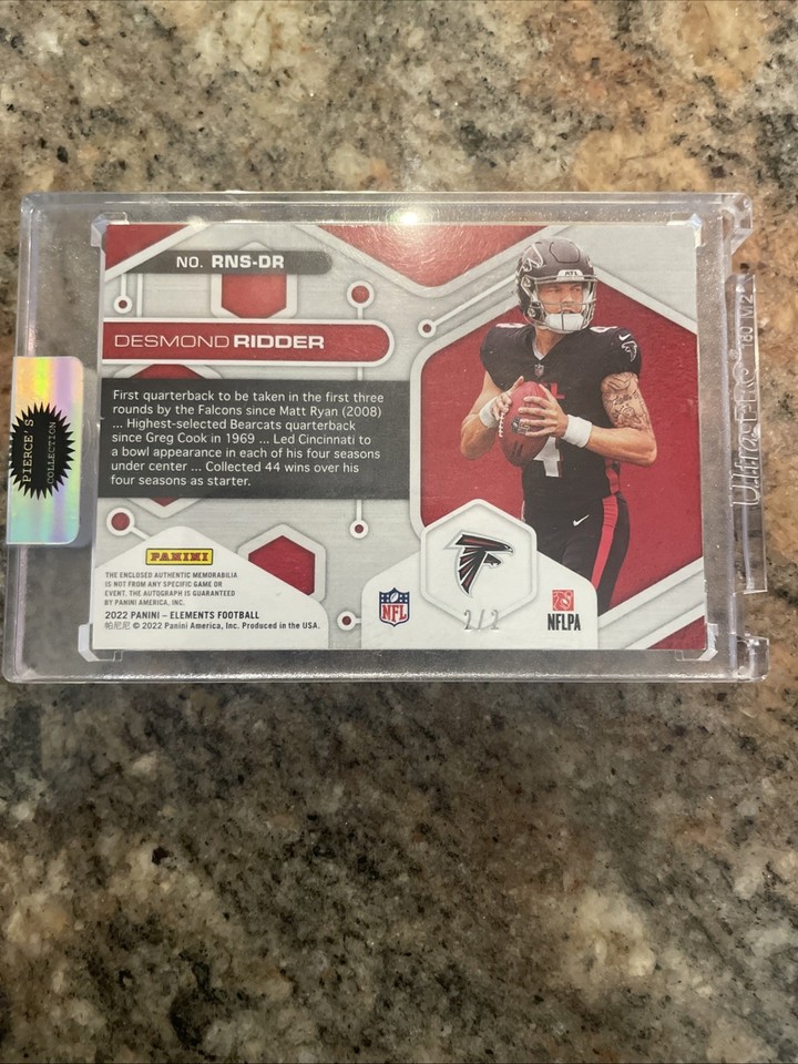 2022 Panini Elements - Rookie Neon Signs Desmond Ridder #RNS-DR Brand ...