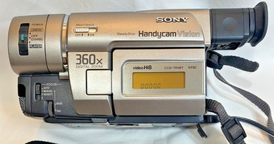 SONY Steady Shot Handycam Vision Video Recorder Hi8 360X Zoom CCD-TRV67 ...