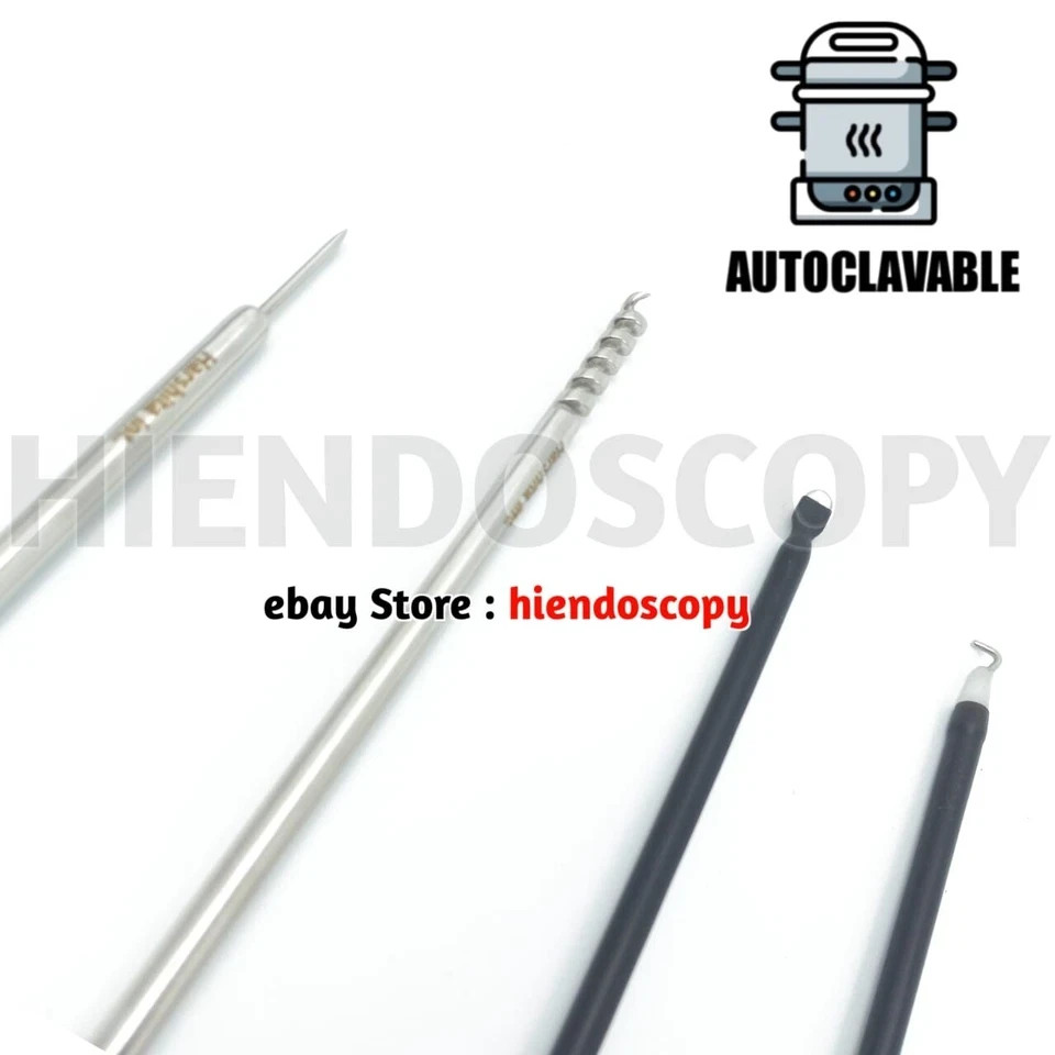 Laparoscopic L HOOK SPATULA PUNTURE NEEDLE MAYOMA SCREW SET LAPAROSCOPY ...