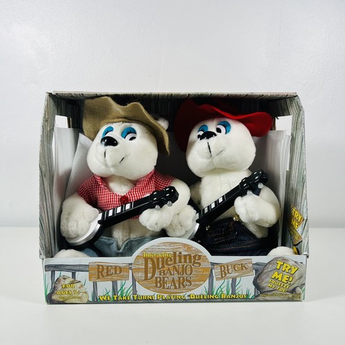 Rare 1980s Interactive Dueling Banjo Bears, (BOXED - ARTHUR SMITH) Non ...