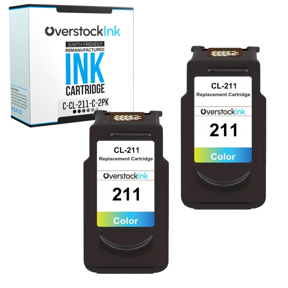2PK OSI Compatible CL-211 Color Ink Cartridge for Canon PIXMA MX360 ...