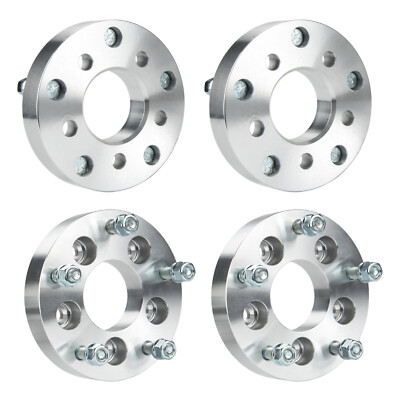 4) 1.25" 5x4.5 to 5x5.5 Wheel Adapters 1/2"x20 For Ford Ranger Jeep ...