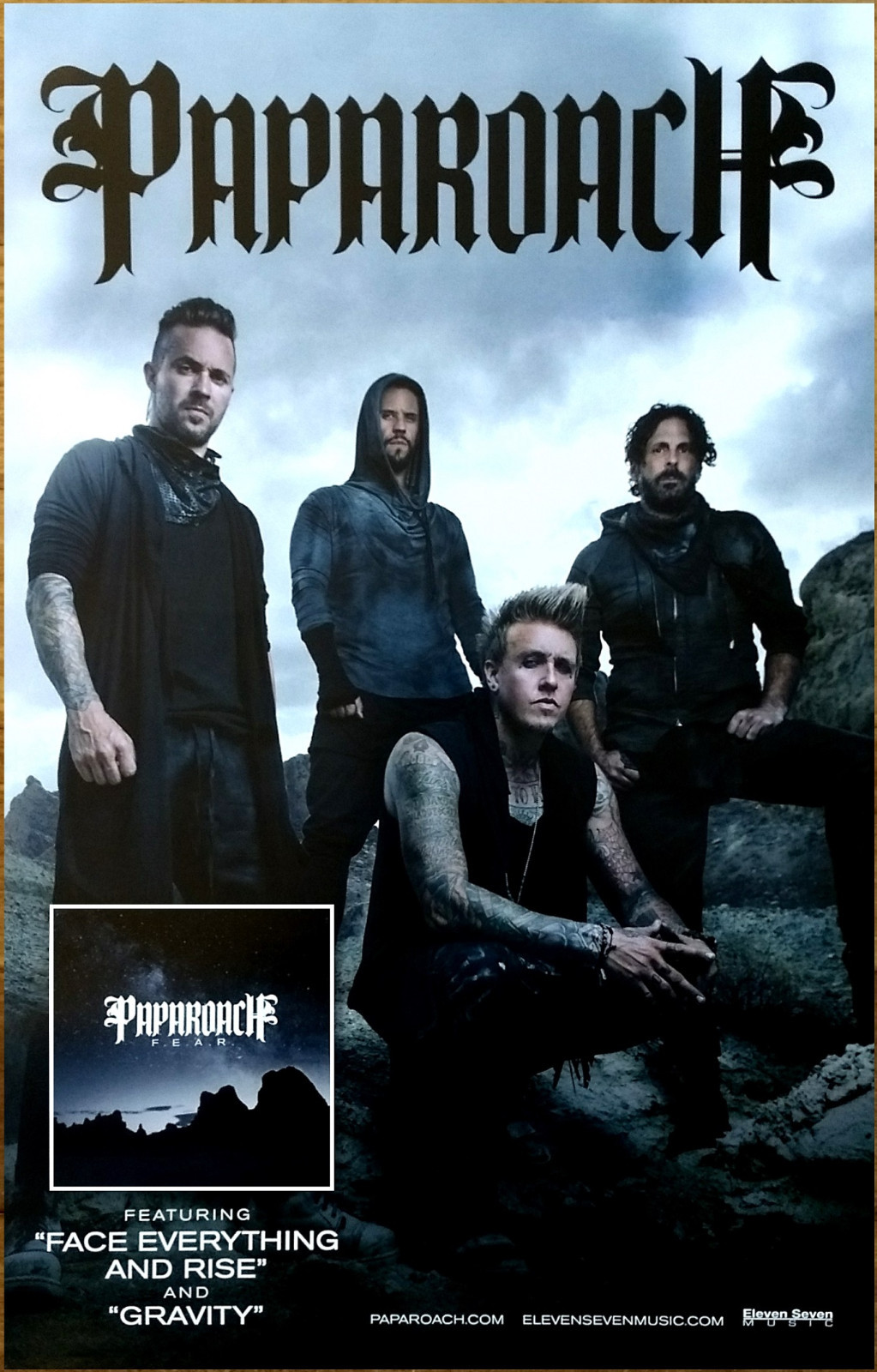 PAPA ROACH F.E.A.R. Ltd Ed RARE Tour Poster +BONUS Sticker! Ego Trip Rock Metal | eBay