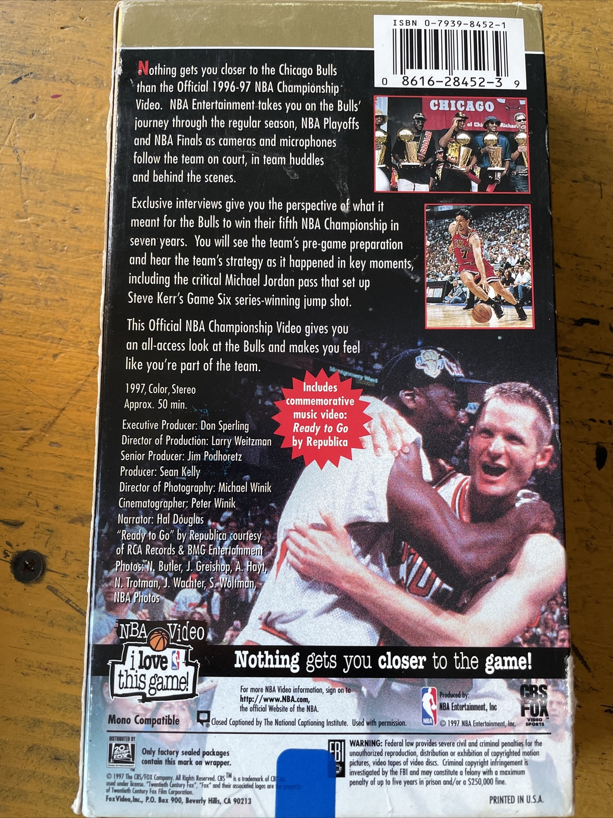 NBA VHS Chicago Bulls 1996-97 Championship Season, Michael Jordan ...