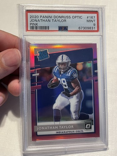2020 Panini Optic Jonathan Taylor Pink Prizm - PSA 9 MINT *ROOKIE* | eBay